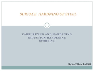Surface Hardening of Steel | PPTX