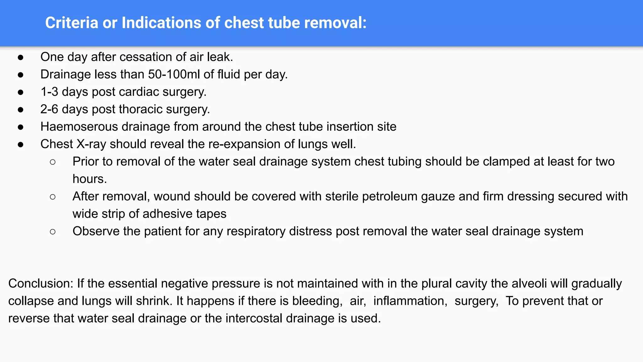 Medical surgical nursing topic ,intercostal drainage or water seal ...