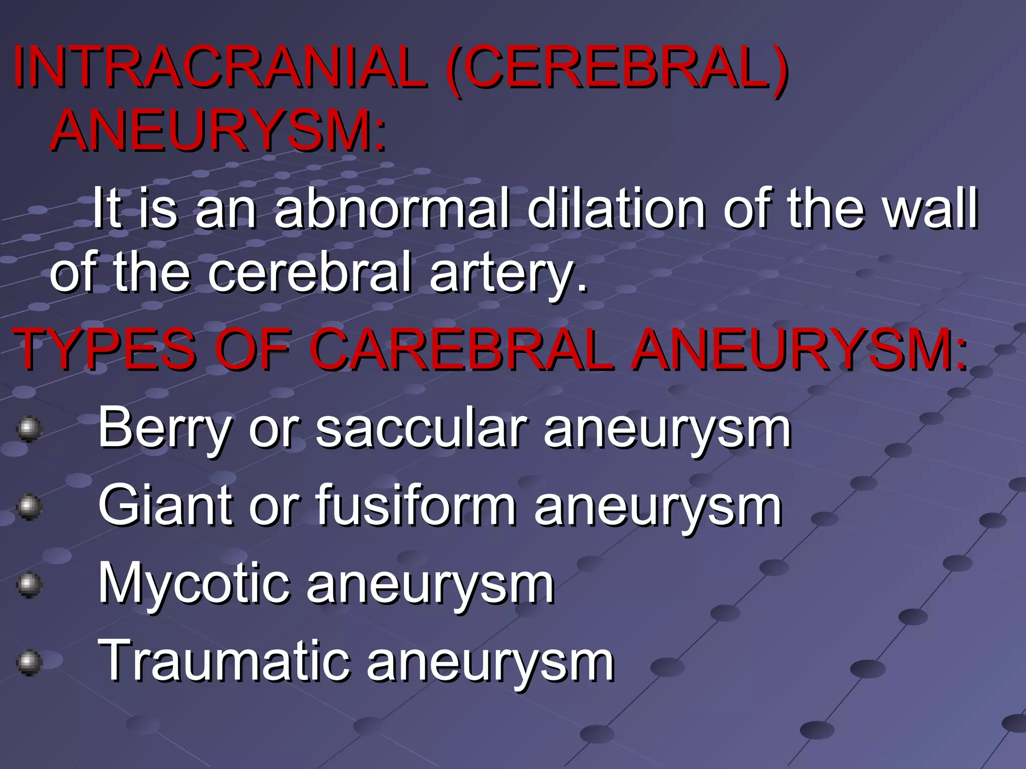 CEREBRO VASCULAR DISEASE | PPT