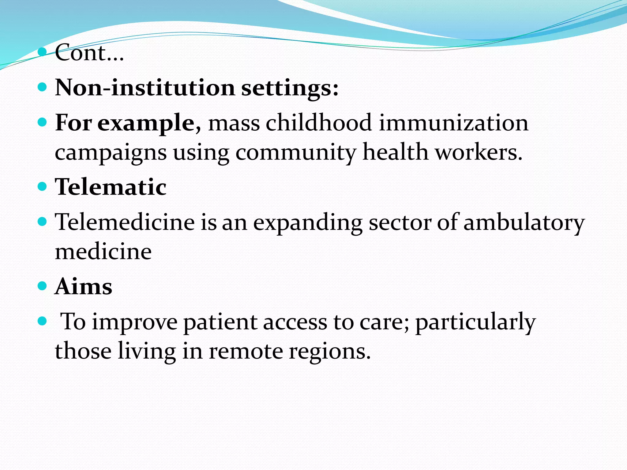 ambulatory care | PPTX