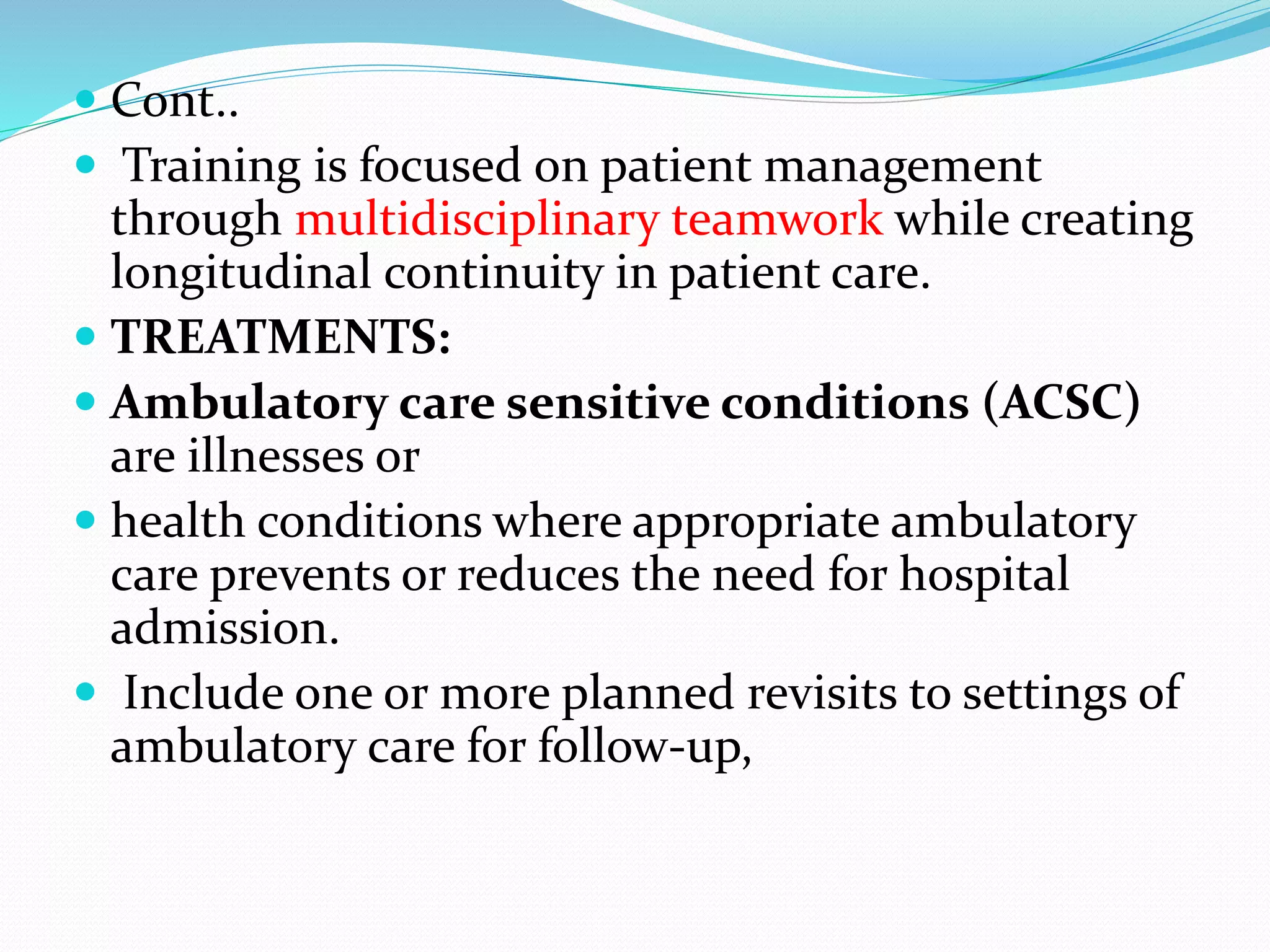 ambulatory care | PPTX