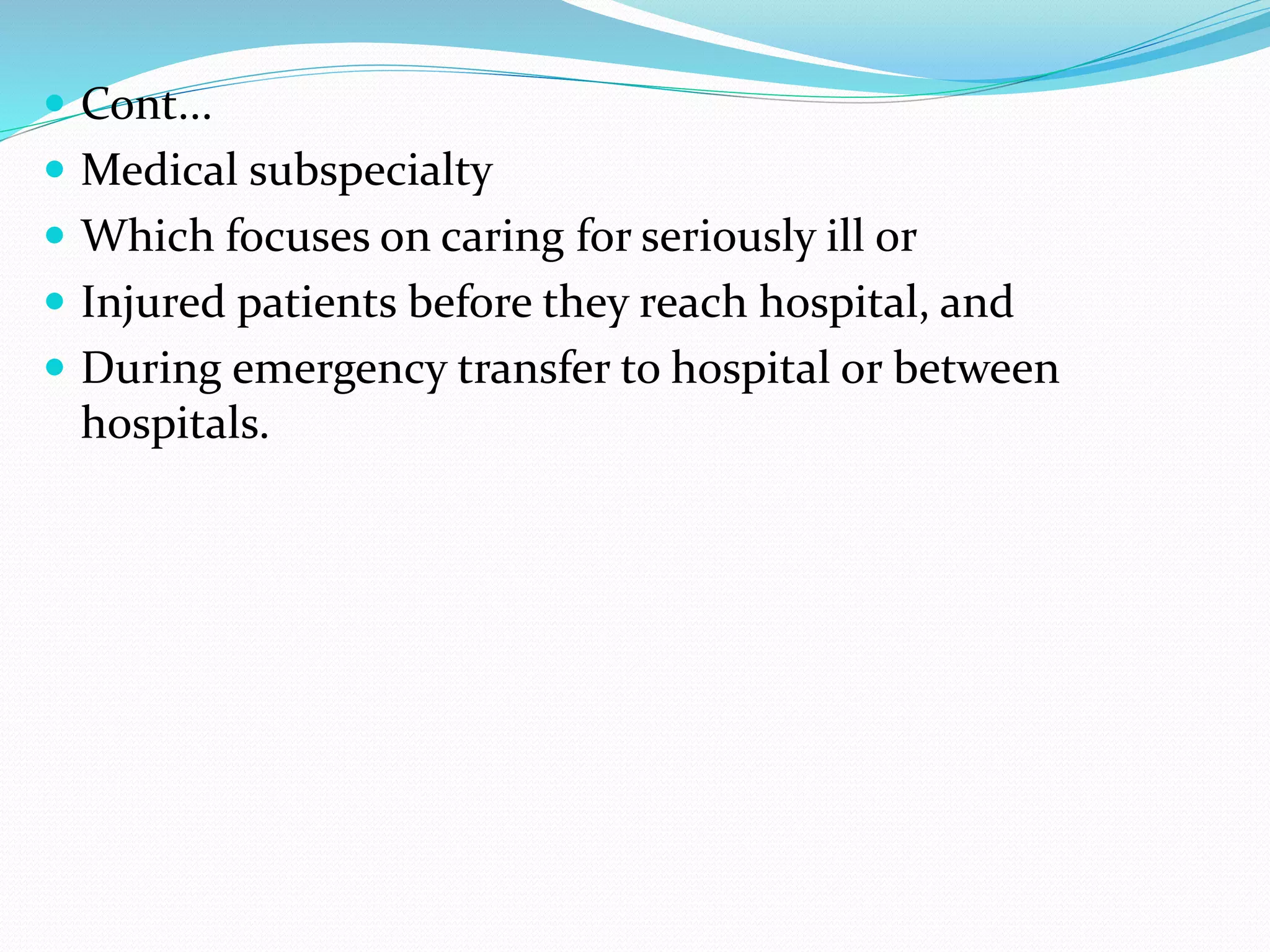 ambulatory care | PPTX