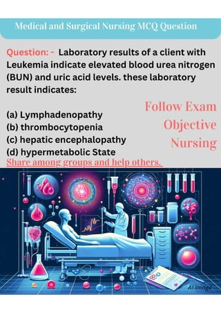 Medical Surgical Nursing Question| Nursing MCQ Set-98 PDF | | PDF