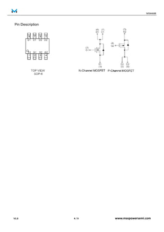 Original Dual MOSFET MSN4688 4688 SOP-8 New List of Unclassifed | PDF