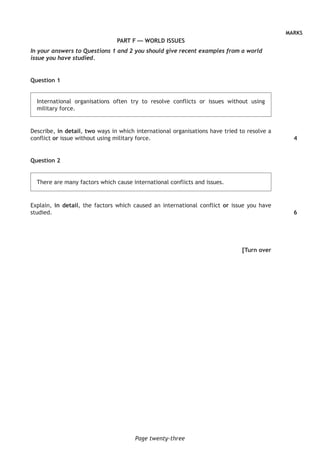 2014 National 5 Modern Studies exam | PDF