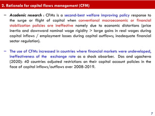 Capital flows management in emerging countries: Some lessons from the ...
