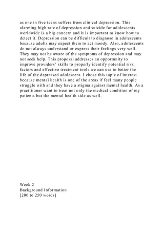 MSN Capstone Project Proposal Form This is a building a.docx