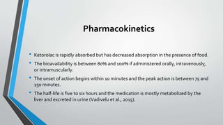 Msne 5356 toradol powerpoint presentation | PPTX