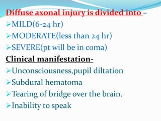 Msn ist(gnm 2nd yr) unit-neuro trauma copy | PPTX
