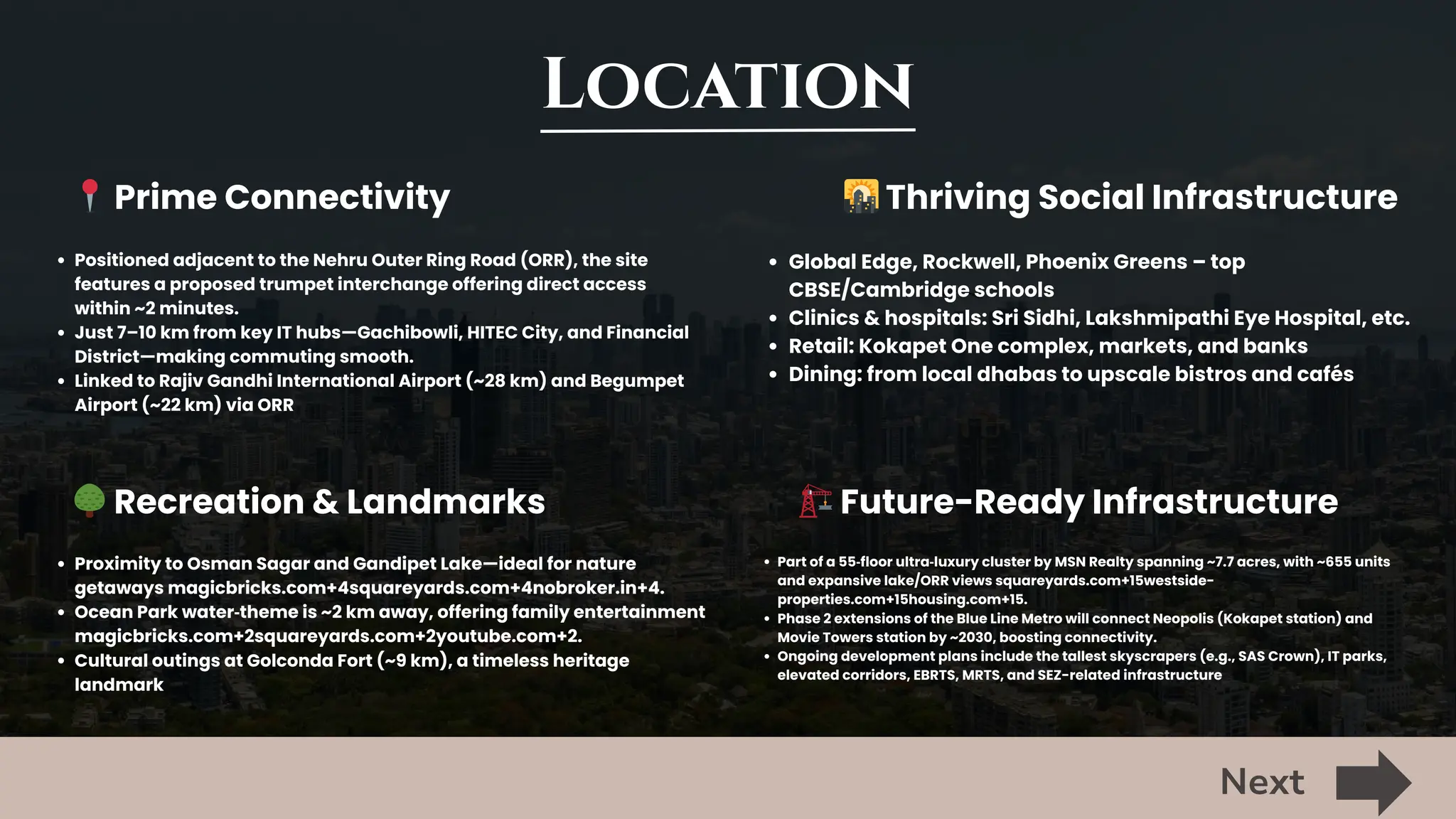 MSN Realty Kokapet - Luxurious 4 BHK Apartments for Modern Families | PDF