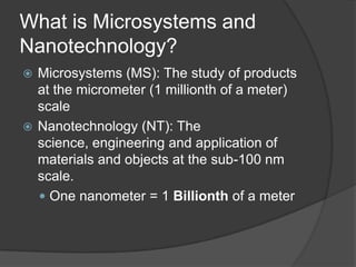 Microtech/Nanotech Report | PPTX