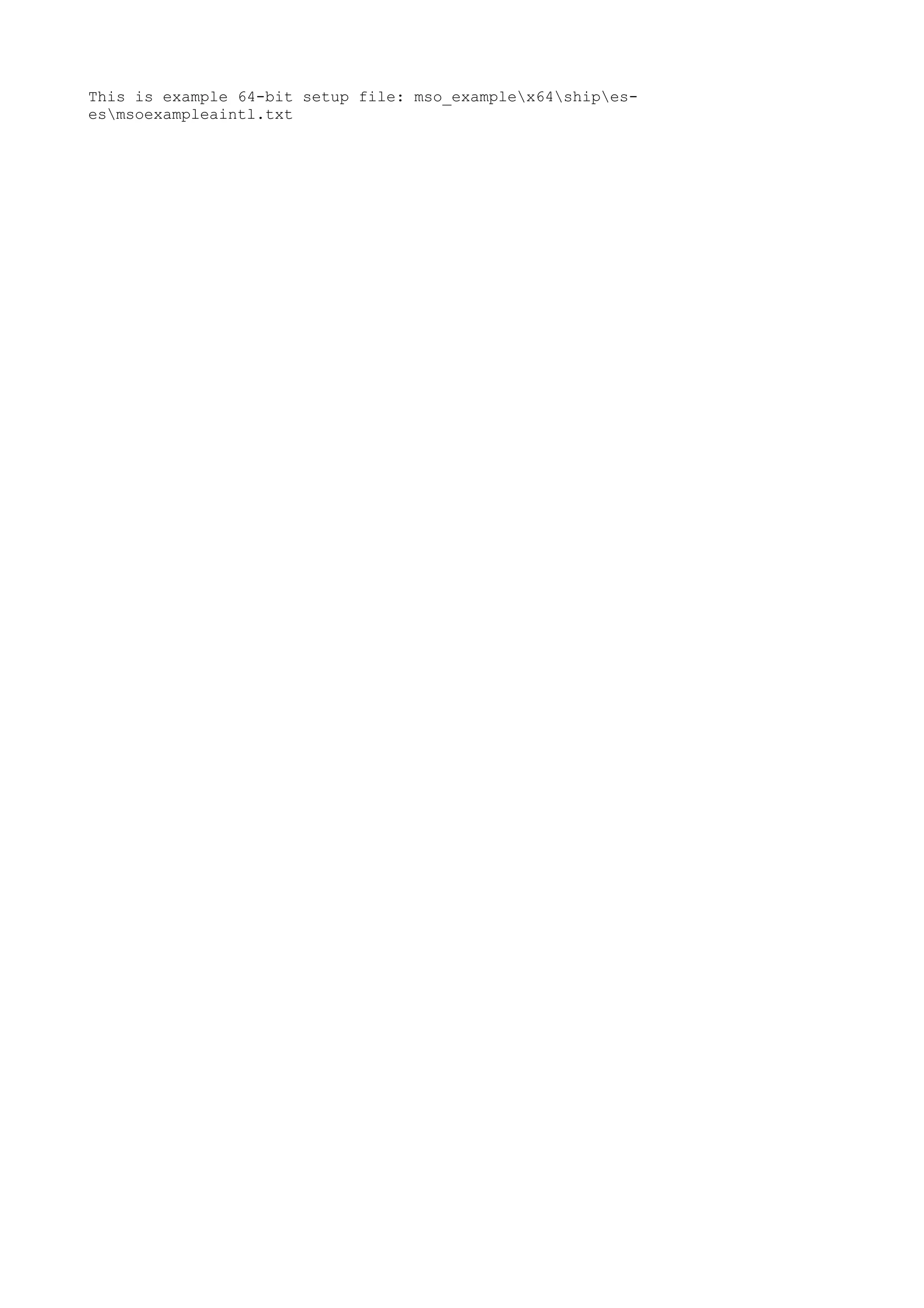 Mso example intl setup file a | TXT