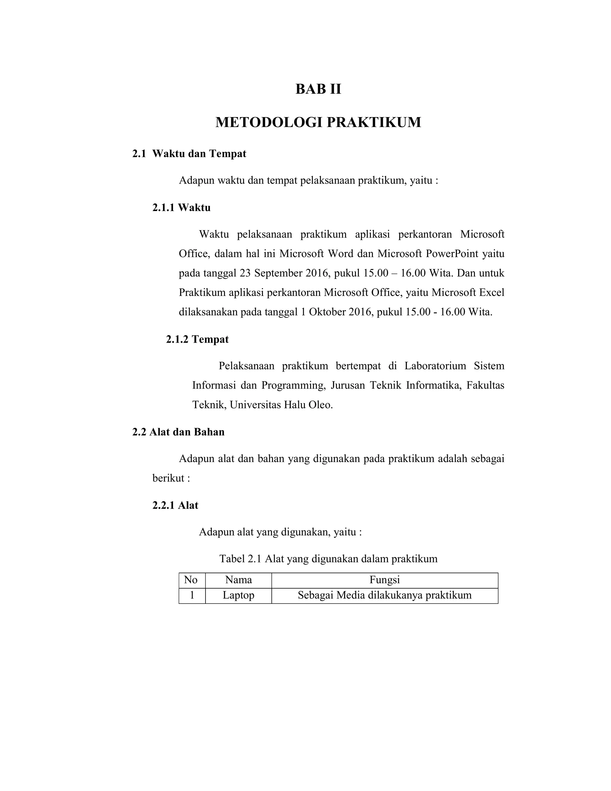 Laporan Praktikum Aplikasi Komputer Microsoft Office | PDF