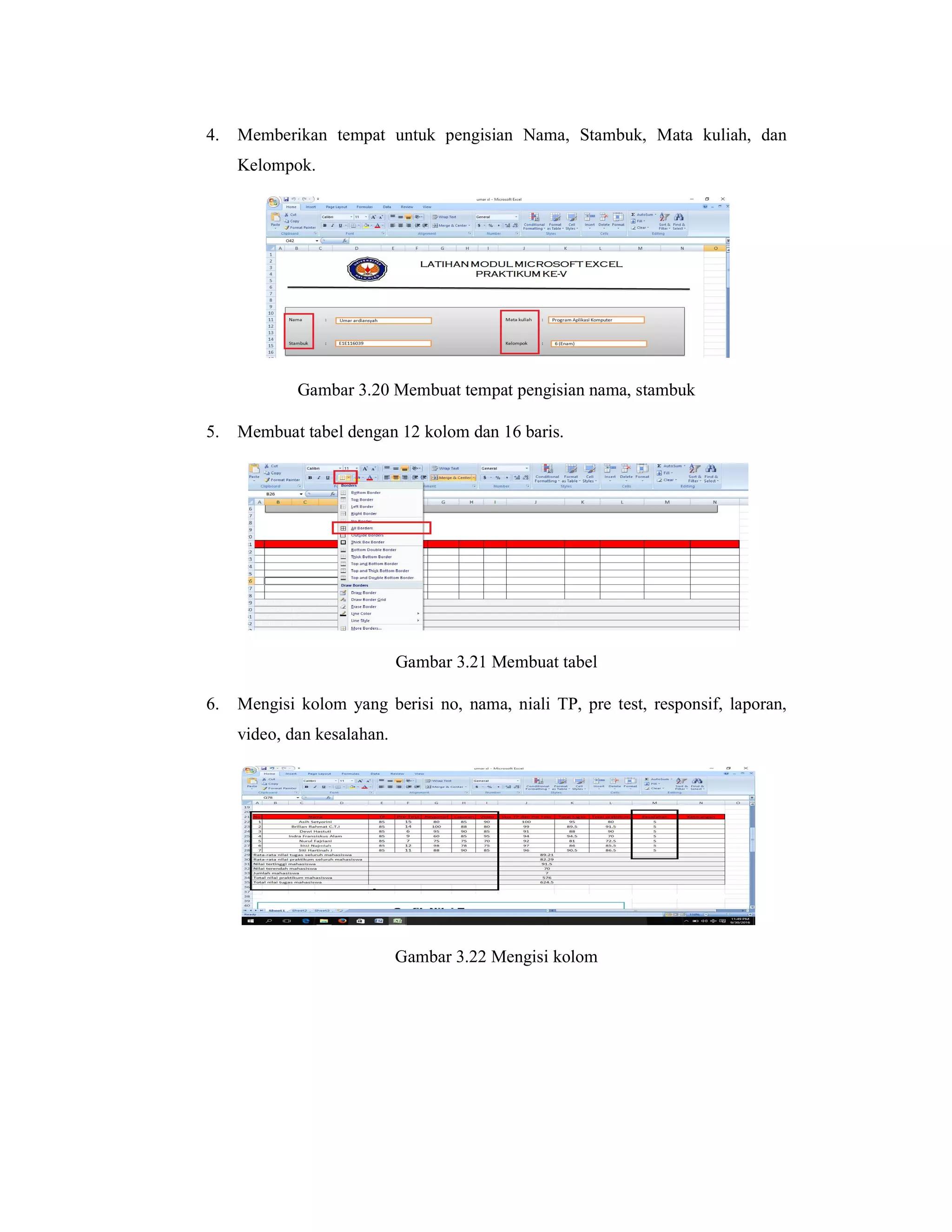 Laporan Praktikum Aplikasi Komputer Microsoft Office | PDF