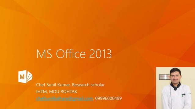 Ms office 2013 | PPT