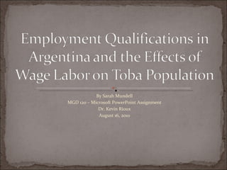 MS Office Assignment - Mundell 0810 - updated | PPT