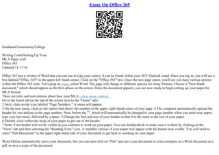 Ms Office Case Study | PPT