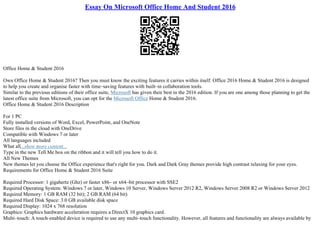 Ms Office Case Study | PDF