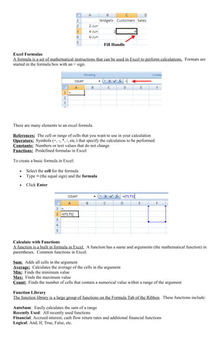 Ms office excel | DOC