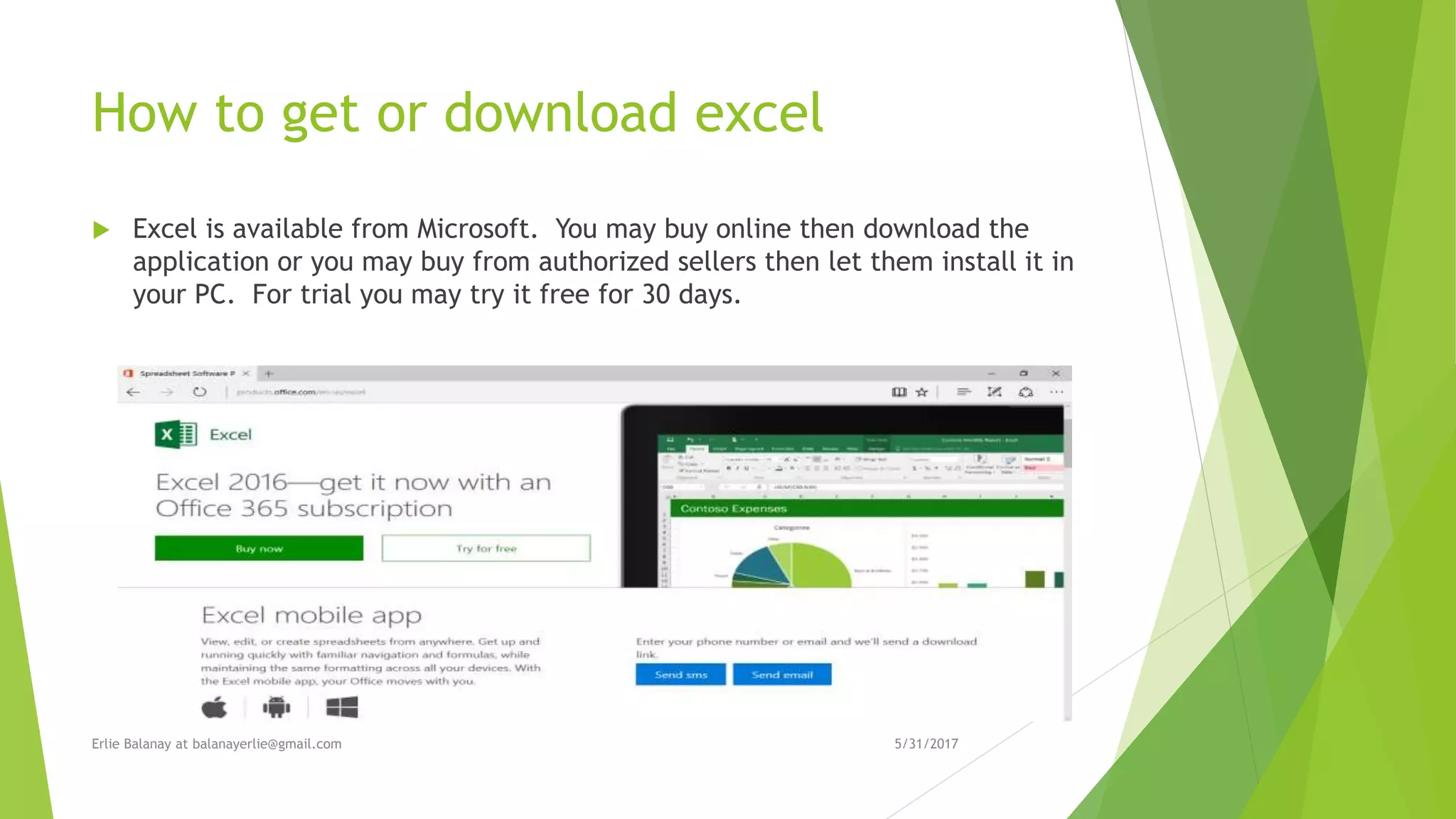 Ms office excel | PPT