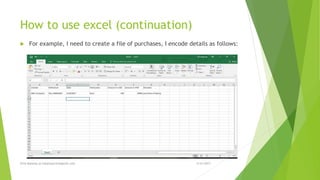 Ms office excel | PPT