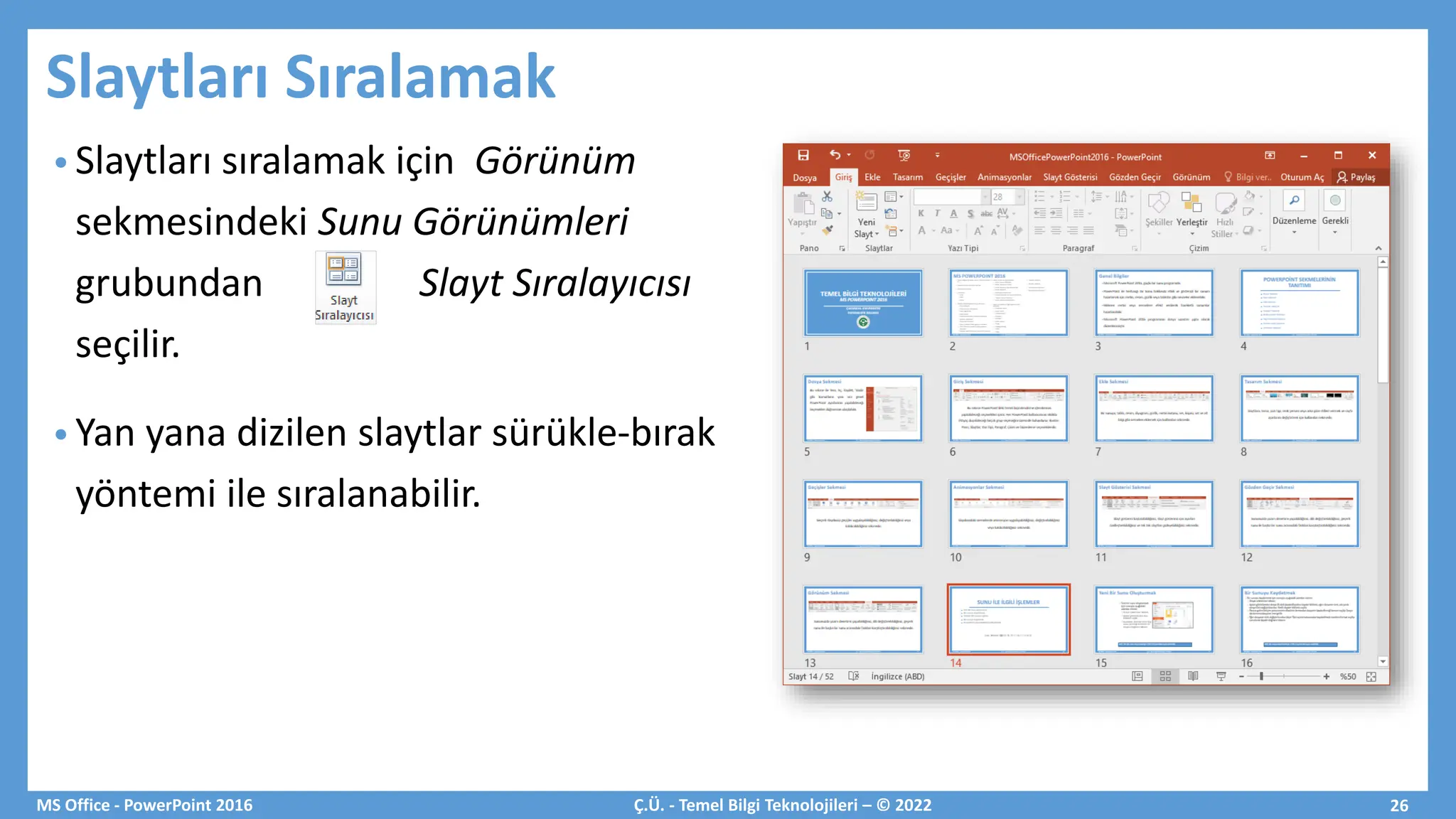 Temel Bilgi Teknolojileri, Powerpoint 2016 tanıtımı | PDF