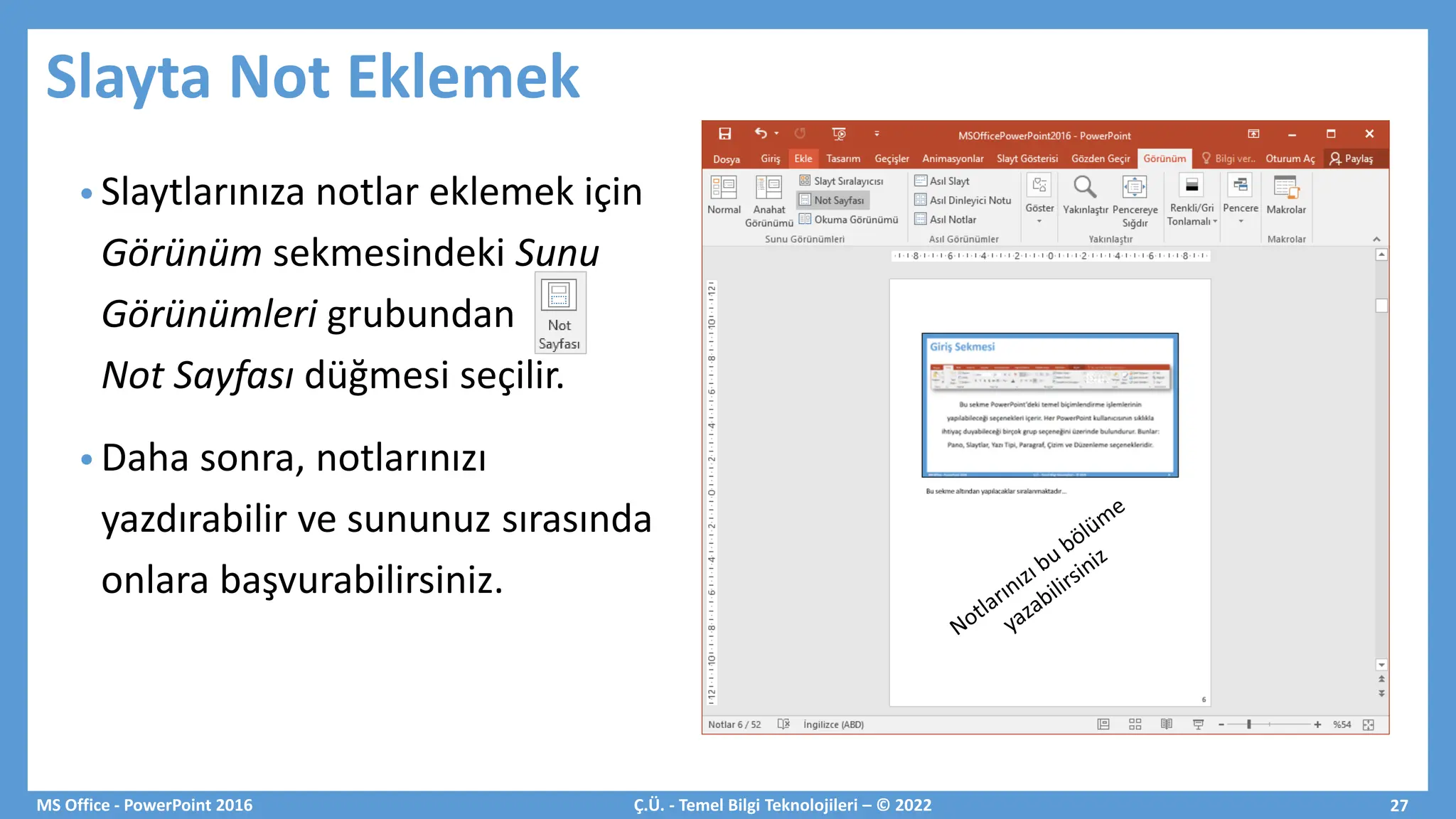 Temel Bilgi Teknolojileri, Powerpoint 2016 tanıtımı | PDF