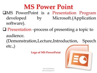 MS office PowerPoint introduction and getting started | PPTX