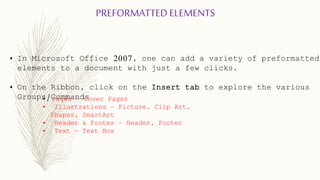 Slide Share on M.S. Office Presentation | PPT