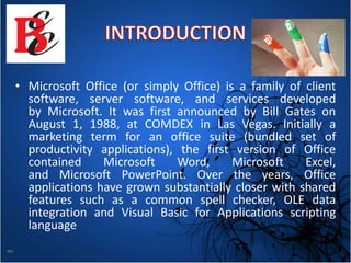 Ms office presentation | PPTX