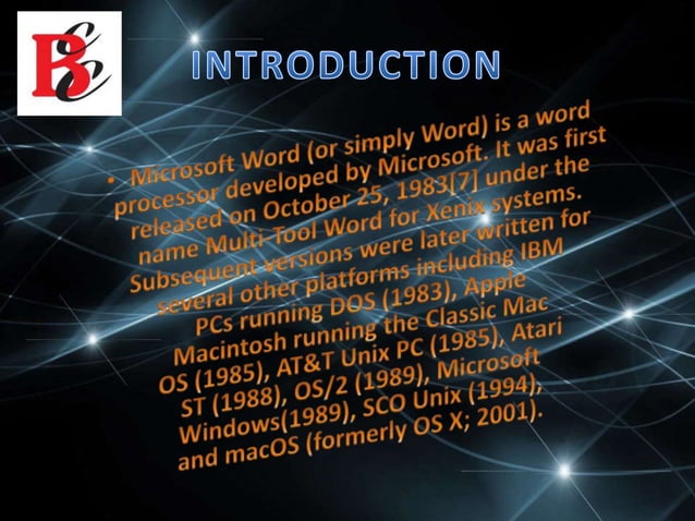 Ms office presentation | PPTX