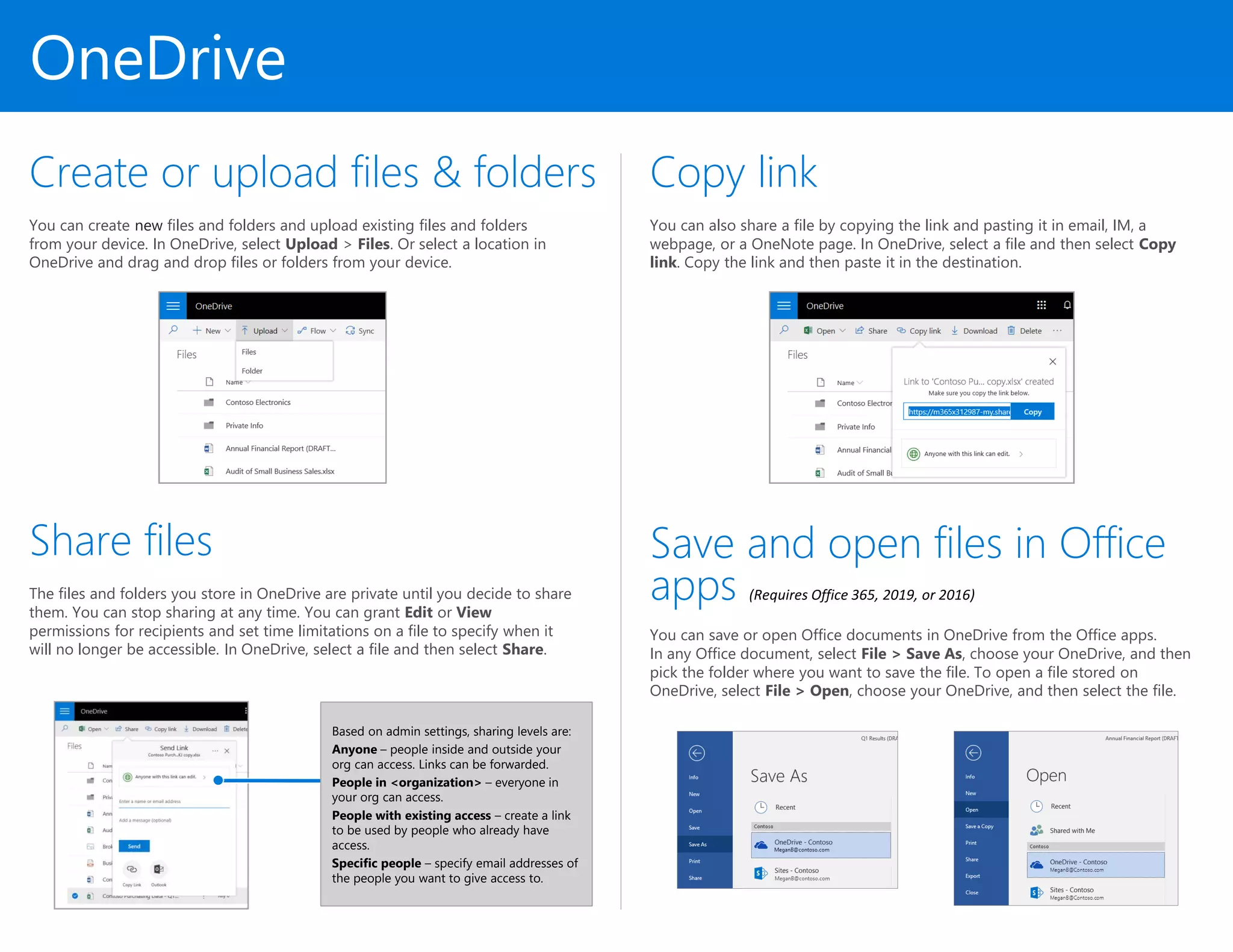 OneDrive Quick Start Guide | PDF