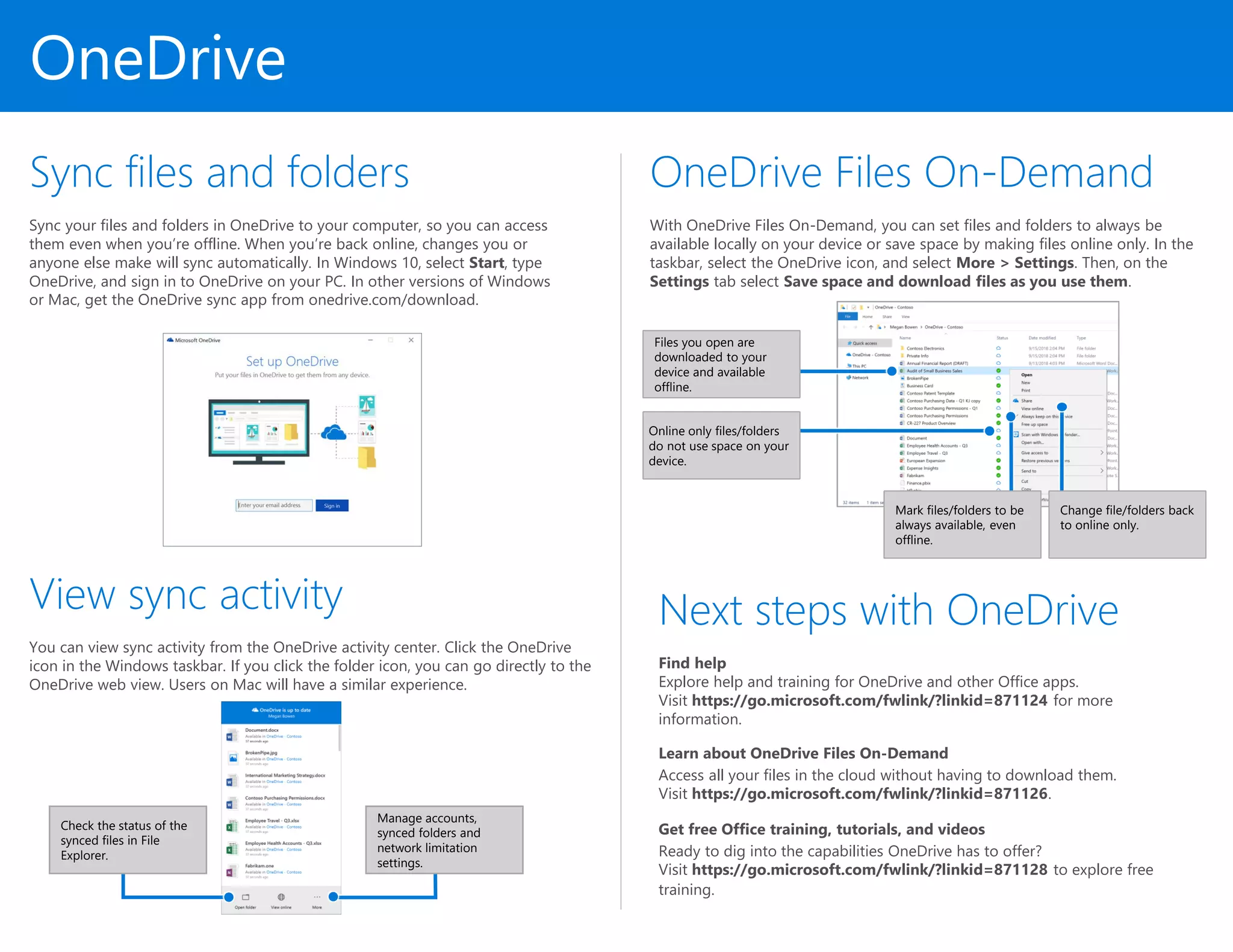 OneDrive Quick Start Guide | PDF