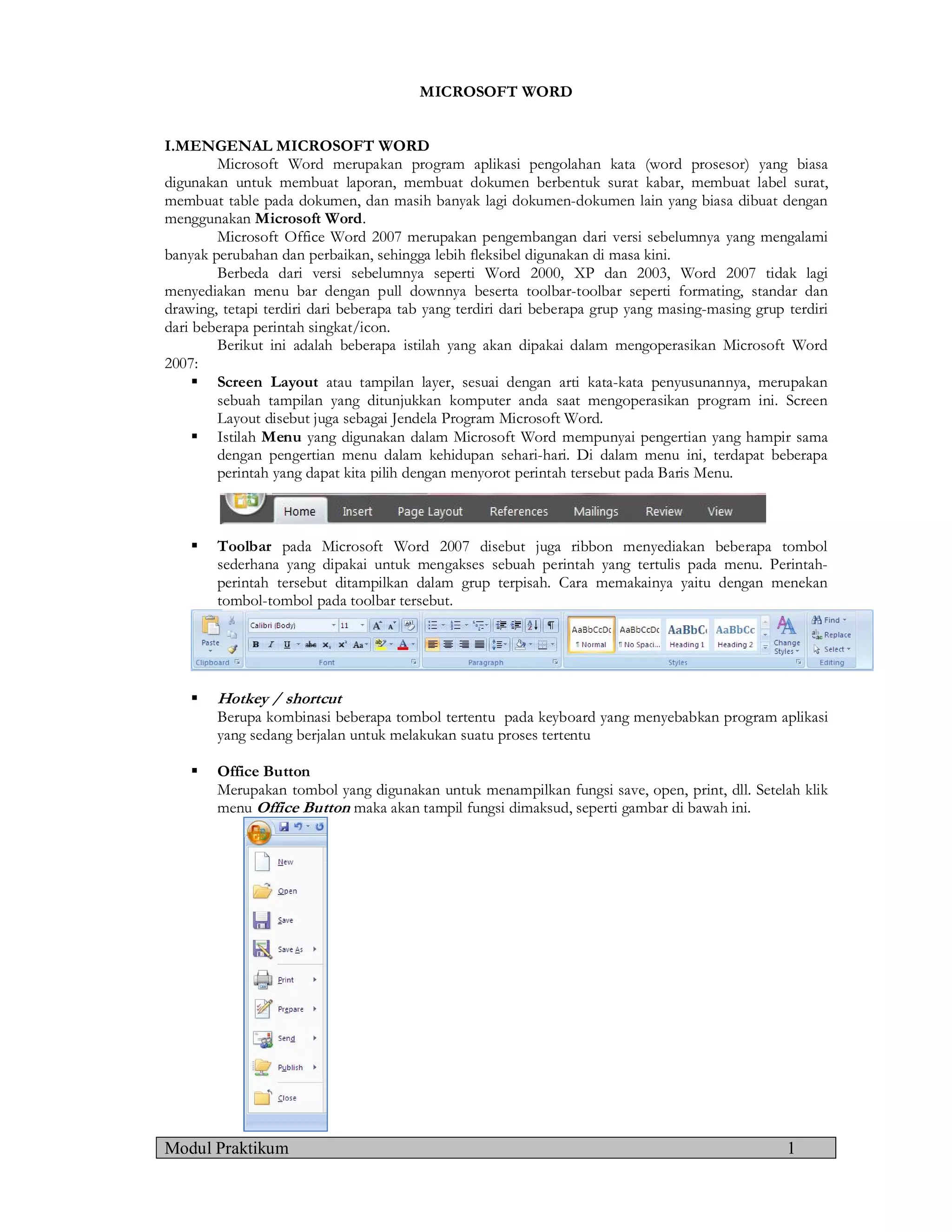 Ms office word | PDF