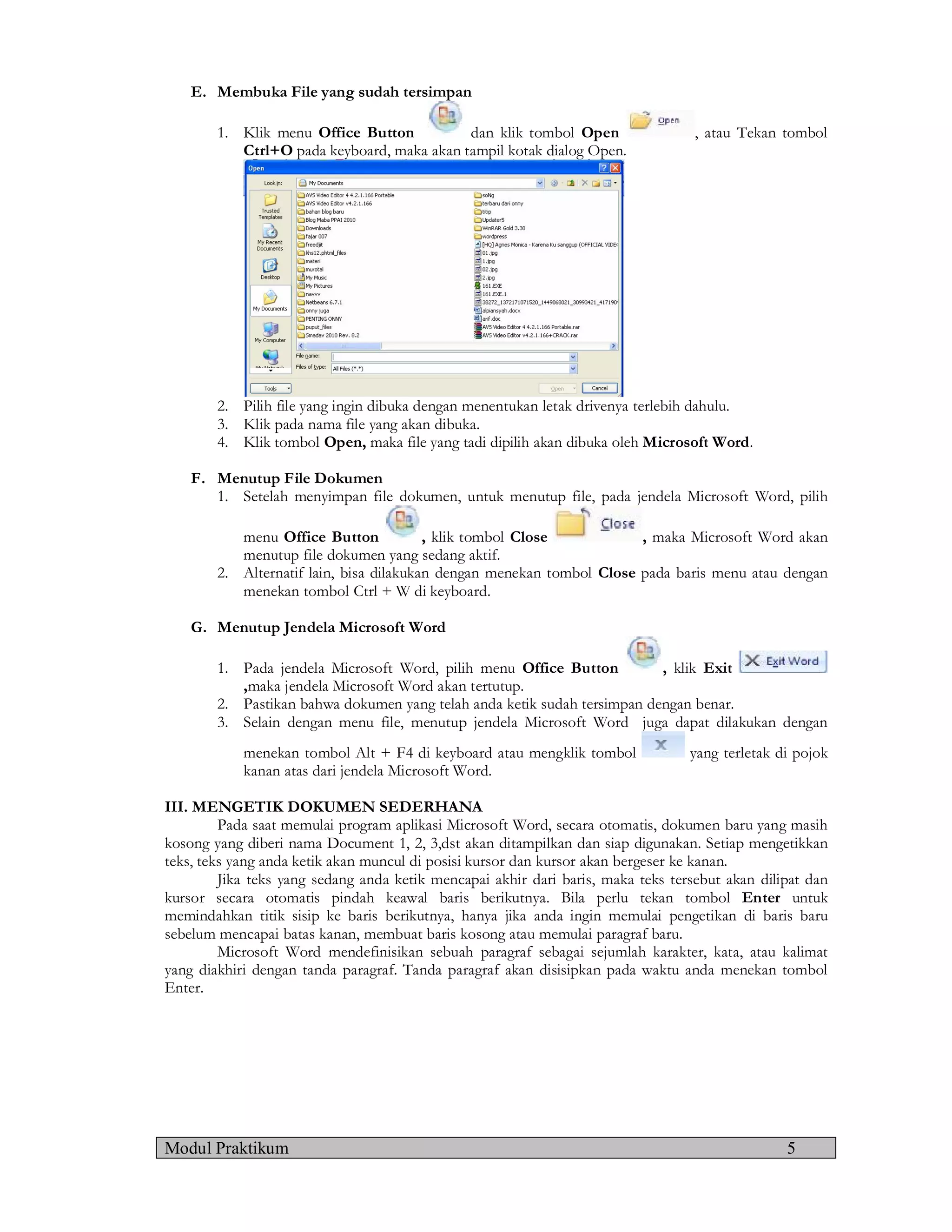 Ms office word | PDF