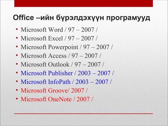 Ms office word 2007 | PPT