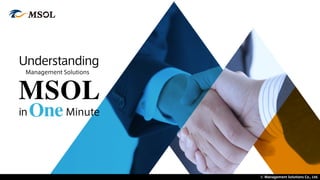 MSOL's corporate profile materials_______ | PDF