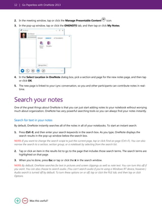 MS OneNote 2013 | DOCX