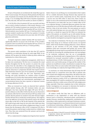 Selective Laser Trabeculoplasty as a Replacement Therapy in Open Angle ...
