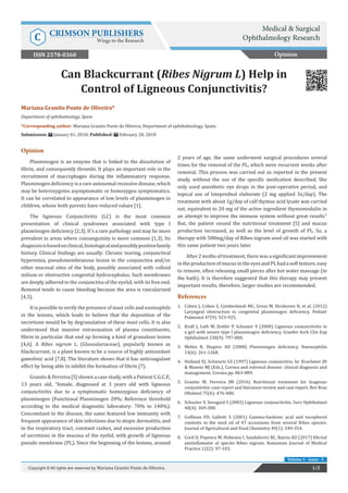 Can Blackcurrant (Ribes Nigrum L) Help in Control of Ligneous ...