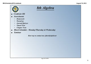 MS Orientation Slides | PPT