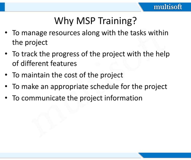 MSP Training | PPTX | Business | Business and Finance