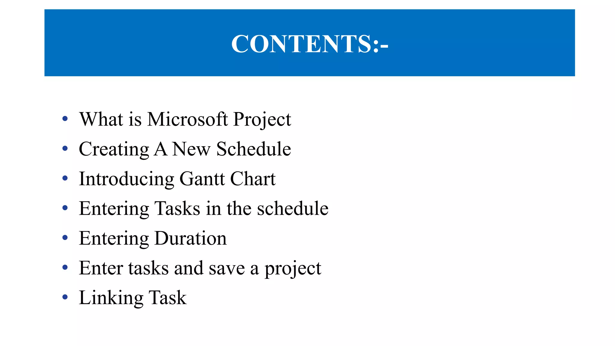 MICROSOFT PROJECT | PPT