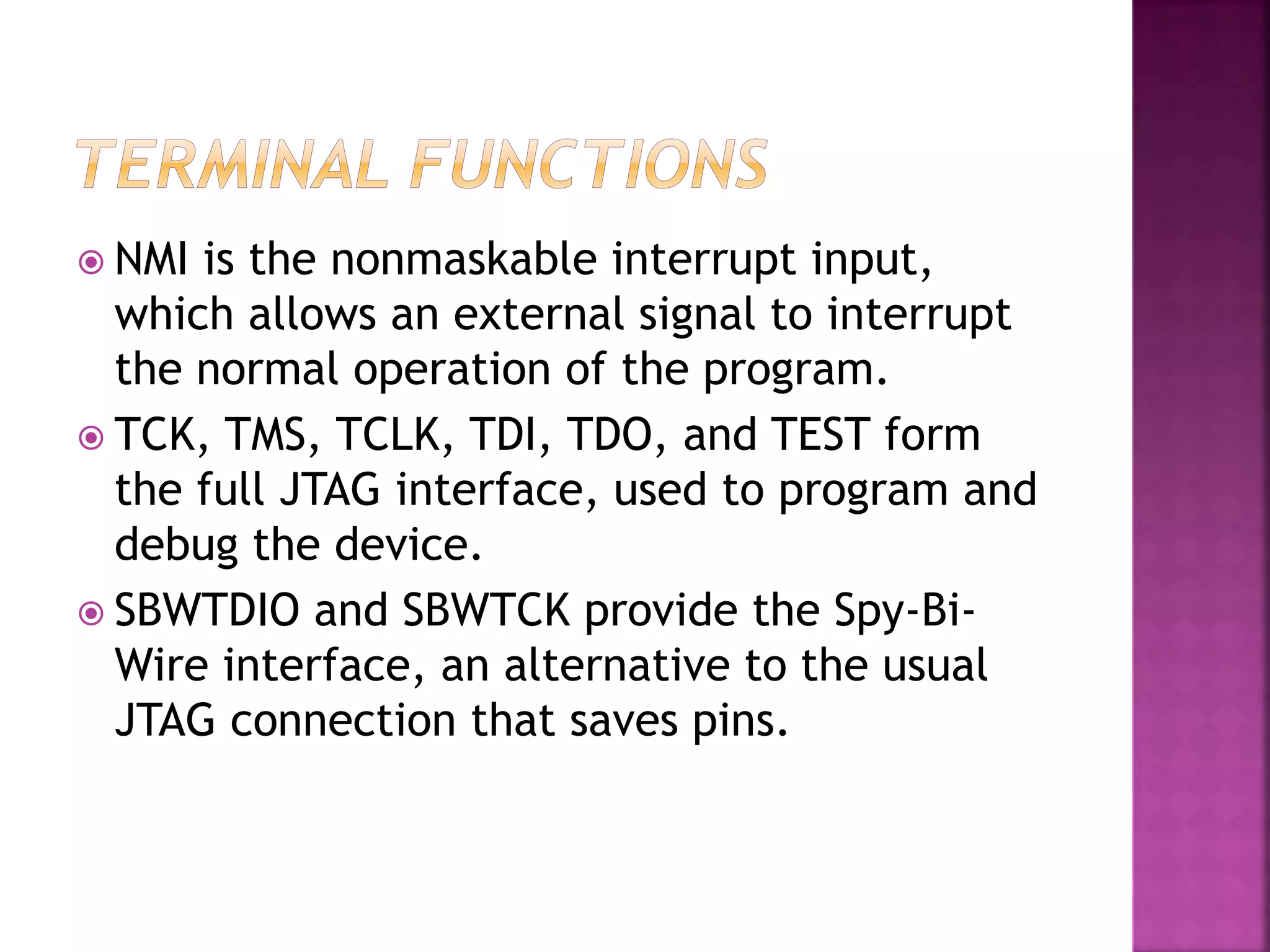 Msp 430 architecture module 1 | PPTX