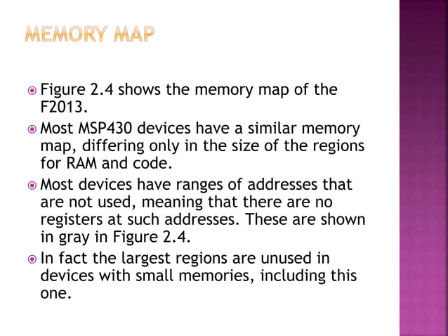 Msp 430 architecture module 1 | PPTX | Technology & Computing