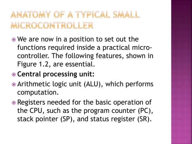 Msp 430 architecture module 1 | PPTX | Technology & Computing