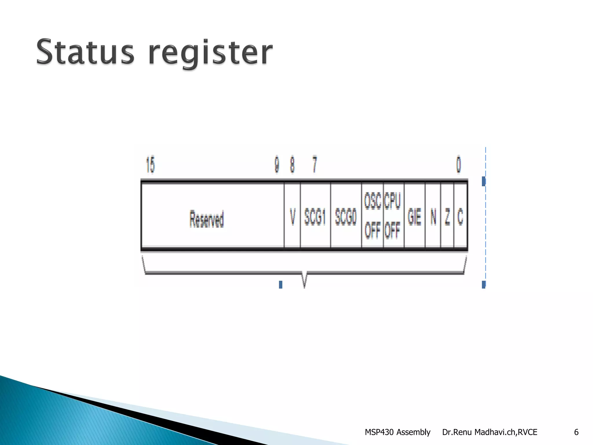 Msp430 assembly language instructions &addressing modes | PDF