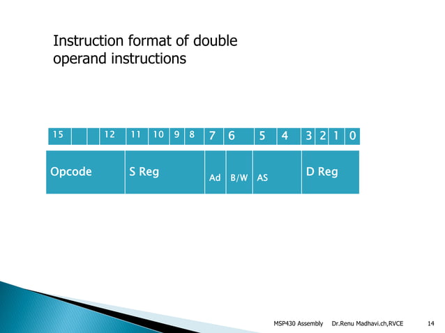 Msp430 assembly language instructions &addressing modes | PDF