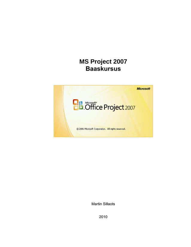 MS Project algajatele | PDF
