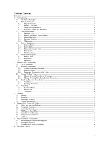MS Project | DOCX